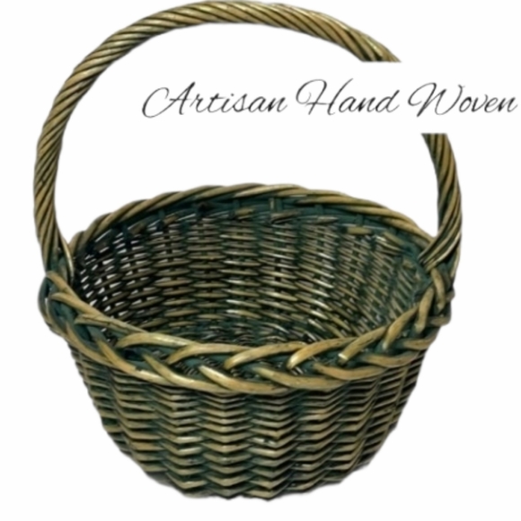 Hand Crafted | Accents | Handwoven Basket Very Large Round Sturdy ...
